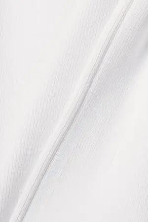 Khaite Alta Ribbed-knit Maxi Dress - White