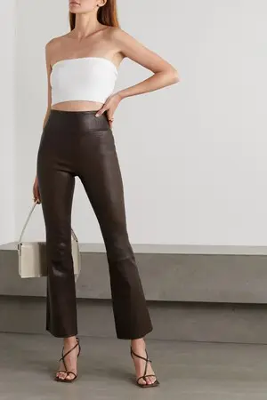 Sprwmn Leather Flared Pants