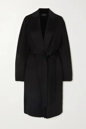 JOSEPH Cenda Wool And Cashmere-blend Coat - Black