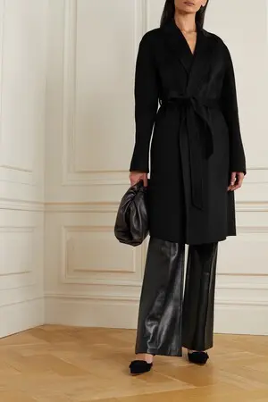 JOSEPH Cenda Wool And Cashmere-blend Coat - Black