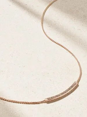 David Yurman Petite Pavé Diamond Necklace - Gold