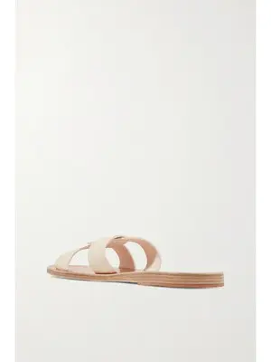 ANCIENT GREEK SANDALS Desmos Leather Slides - Neutrals