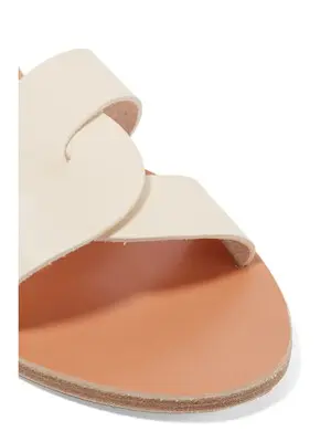ANCIENT GREEK SANDALS Desmos Leather Slides - Neutrals