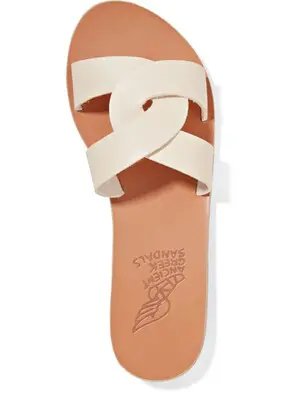 ANCIENT GREEK SANDALS Desmos Leather Slides - Neutrals