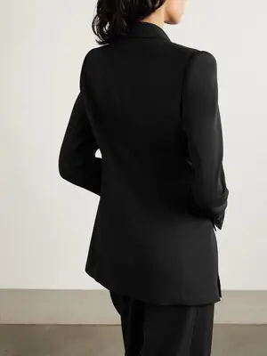 Dolce & Gabbana Silk Satin-trimmed Wool-blend Twill Blazer
