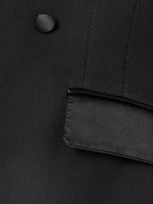 Dolce & Gabbana Silk Satin-trimmed Wool-blend Twill Blazer