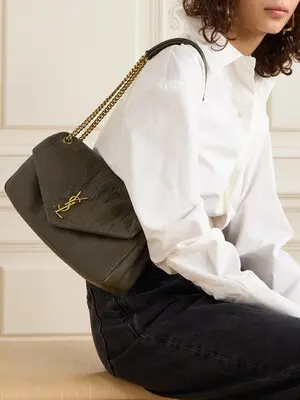 Saint Laurent Calypso Medium Leather Shoulder Bag