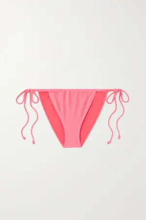 Good American Sparkle Tiny Ties Bikini Briefs - Pink