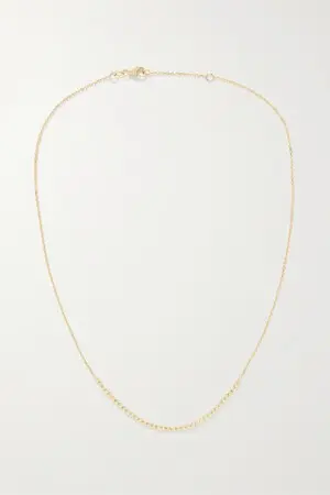STONE AND STRAND 14-karat Beaded Necklace - Gold