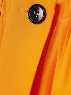 Co Oversized Pleated Habotai Maxi Dress