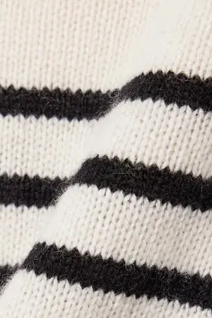 Khaite Diletta Striped Cashmere Sweater