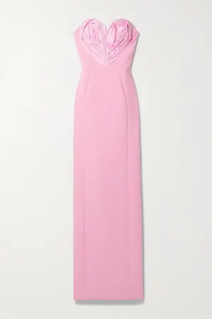 Carolina Herrera Strapless Ruched Gown