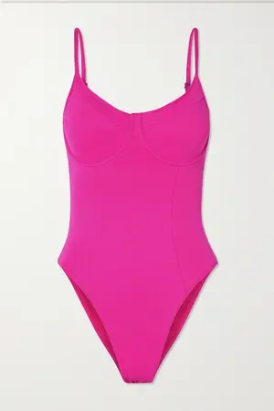Good American Good Compression Cutout Underwired One-piece Swimsuit - Pink