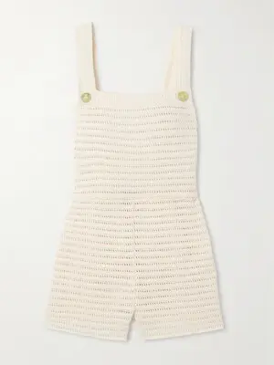 Le Kasha Dakhal Organic Linen Playsuit