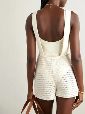 Le Kasha Dakhal Organic Linen Playsuit