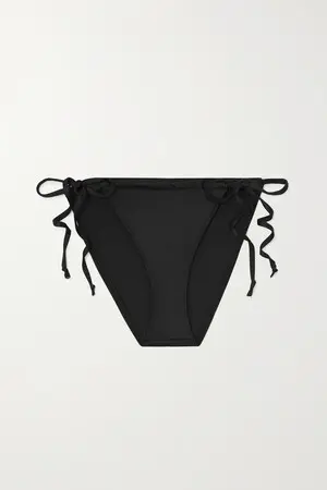 Good American Tiny Ties Stretch-satin Bikini Briefs - Black