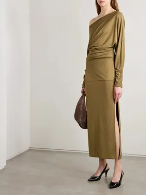 Khaite Junet One-shoulder Maxi Dress