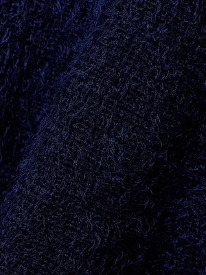 Khaite Cadence Silk And Cashmere-blend Tweed Midi Skirt - Blue