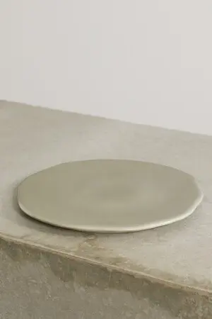 MARLOE MARLOE Net Sustain Glazed Ceramic Display Plate - Gray