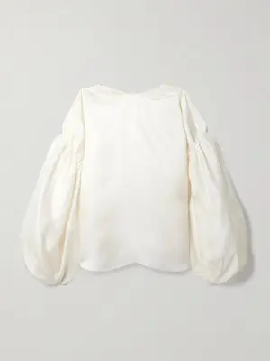 Khaite Quico Oversized Blouse - White