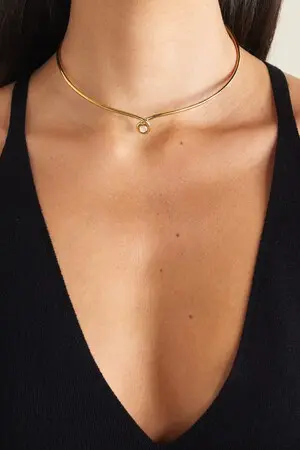 Yvonne Léon 9-karat And Topaz Choker