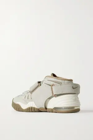 Nike Adjust Force Leather And Suede Sneakers