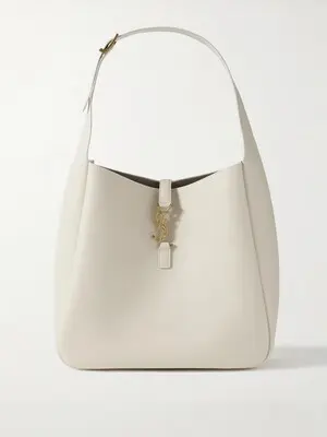 Saint Laurent Le 5 À 7 Supple Large Leather Shoulder Bag - White