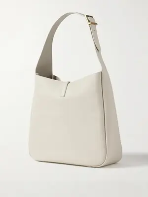 Saint Laurent Le 5 À 7 Supple Large Leather Shoulder Bag - White