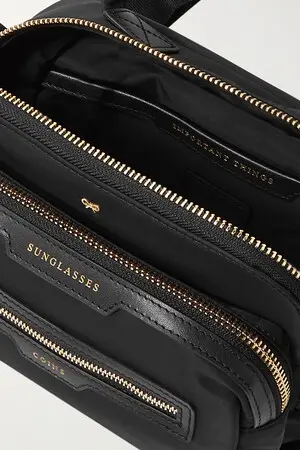 ANYA HINDMARCH Net Sustain Leather-trimmed Recycled Shell Shoulder Bag