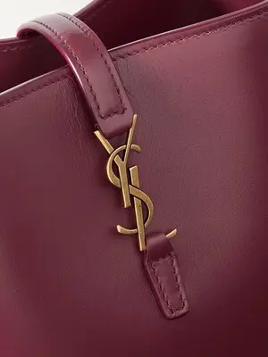 Saint Laurent Le 37 Mini Leather Bucket Bag - Red