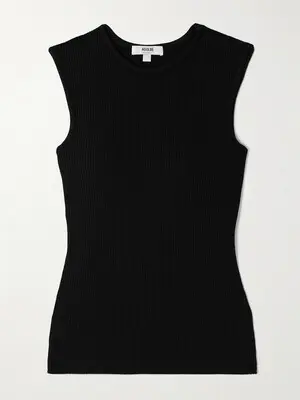 AGOLDE Binx Ribbed Tank - Black