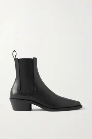 Proenza Schouler Bronco Leather Chelsea Boots - Black