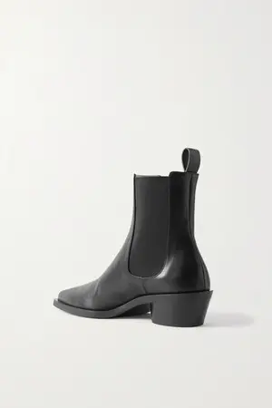 Proenza Schouler Bronco Leather Chelsea Boots - Black