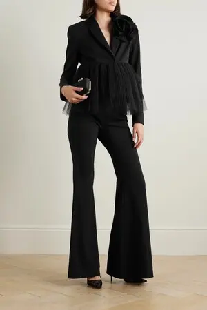 Carolina Herrera Wool-blend Flared Trousers