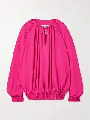 AZ FACTORY Desiree Pleated Twill Blouse