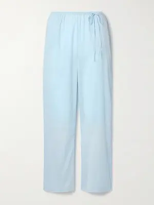 Skin Banks Organic Cotton-voile Pants - Blue