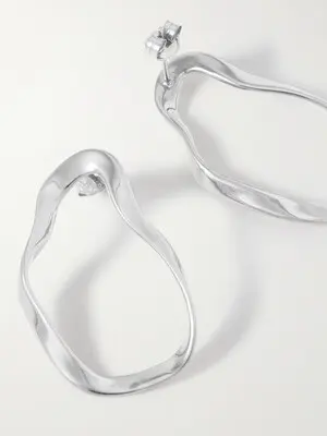 Agmes Vera Recycled Sterling Hoop Earrings