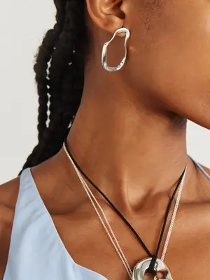 Agmes Vera Recycled Sterling Hoop Earrings