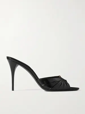 Saint Laurent Gathered Mules Clogs For Women