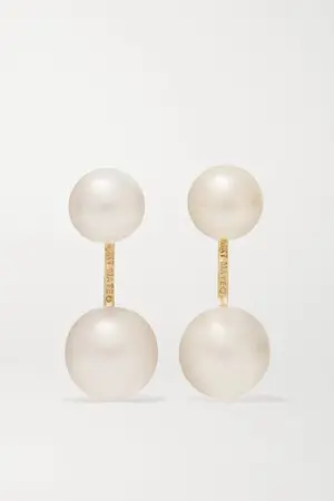 Mateo 14-karat Pearl Stud Earrings - Gold
