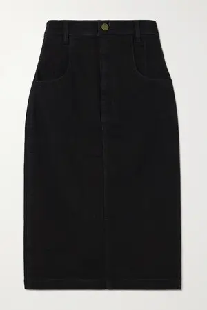 FRAME The High Waisted Denim Skirt