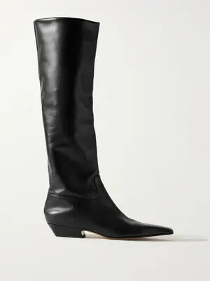 Khaite Marfa Leather Knee High Boots