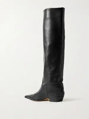 Khaite Marfa Leather Knee High Boots
