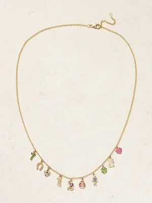 ROXANNE FIRST All The Luck Charm Sapphire Necklace - Multi
