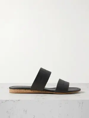 Gabriela Hearst Lora Leather Slides - Black