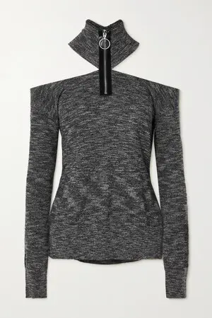 CHRISTOPHER KANE Cold-shoulder Wool Sweater