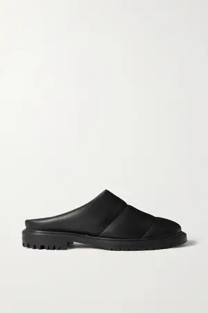 Staud Astro Quilted Vegan Leather Mules