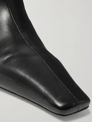 Khaite Arizona Leather Ankle Boots