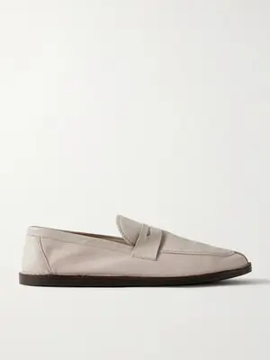 THE ROW Cary Leather Loafers
