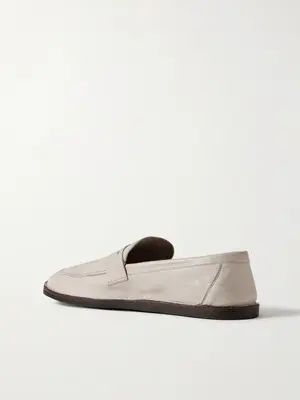 THE ROW Cary Leather Loafers